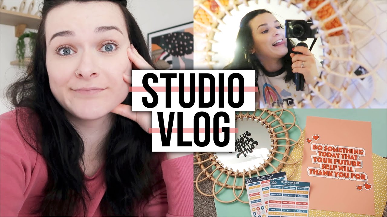 ATTEMPTING TIKTOK & Being Productive 🌟 Studio Vlog - YouTube