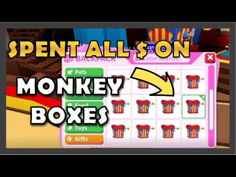 🐵 SPENT ALL 💲 ON MONKEY BOXES! - YouTube