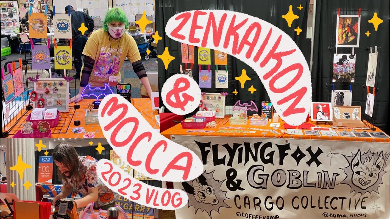 Artist Alley Vlog ♡ Zenkaikon 2023 & Mocca Arts Fest 2023 ♡ Convention ...