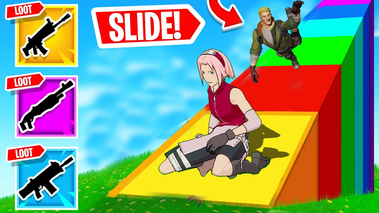 Slide dropper um Loot in Fortnite! - YouTube