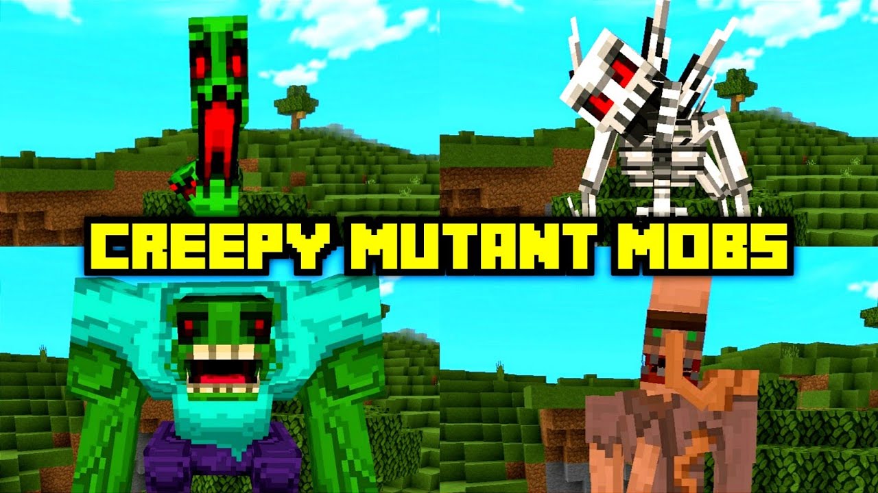 Baru‼️| Creepy Mutant Mobs - Addon (Minecraft Showcase) - YouTube