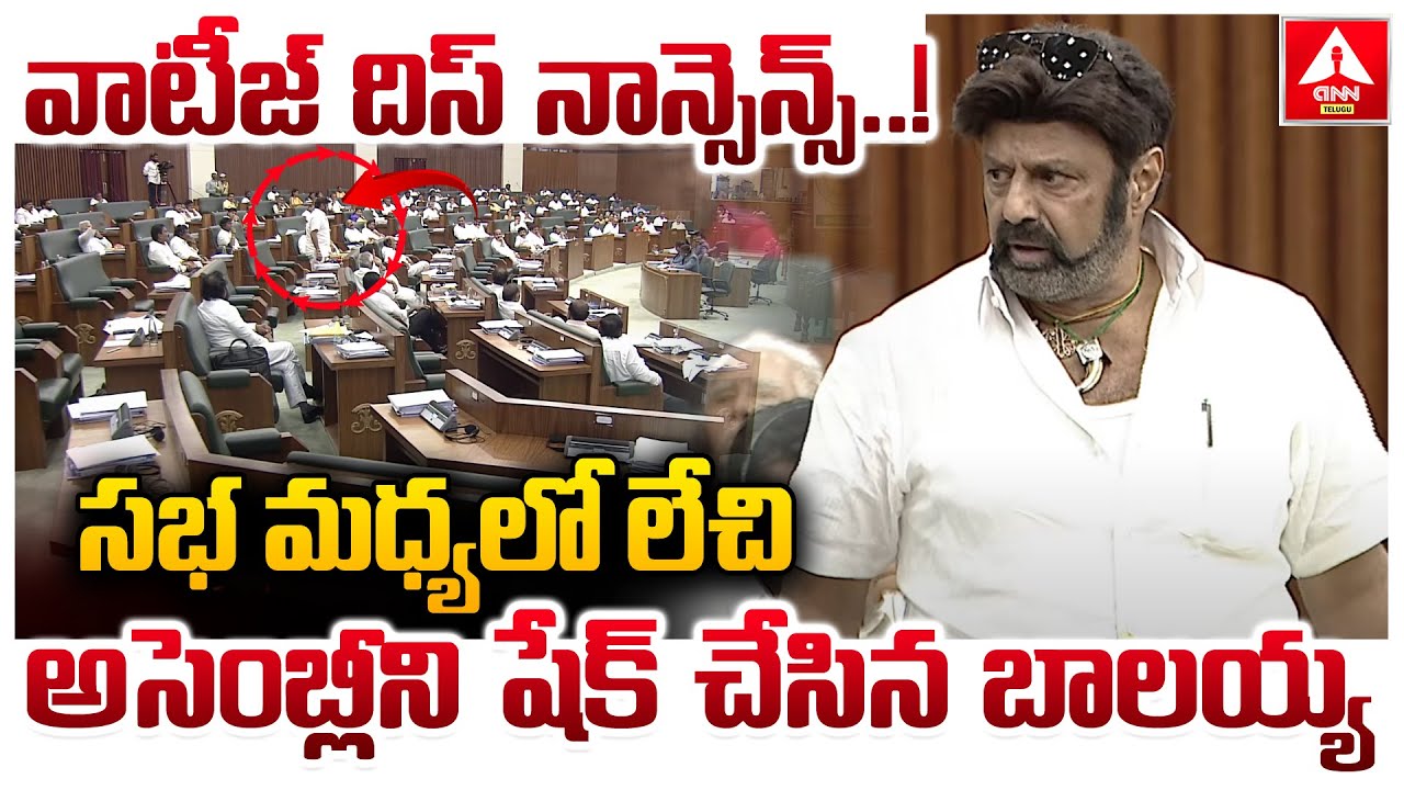 సభ మధ్యలో లేచి అసెంబ్లీ ని షేక్ చేసిన బాలయ్య | Balakrishna Aggressive ...