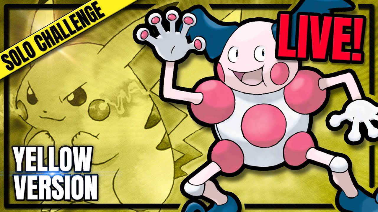 LIVE! Mr. Mimie Only - Pokemon Yellow - A freaky Pokemon for a freaky ...