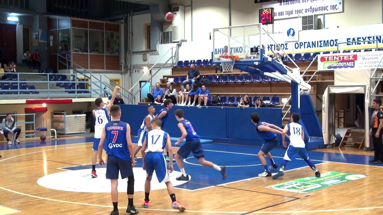 2019-20 Α' ΕΣΚΑΝΑ Παίδες Πανελευσινιακός-Πανιώνιος 15/10/2019 - YouTube