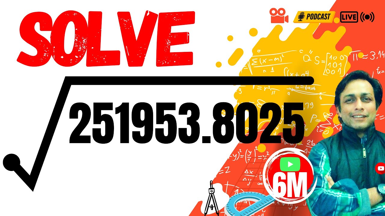 A nice square root problem | Square root Question 1 - YouTube