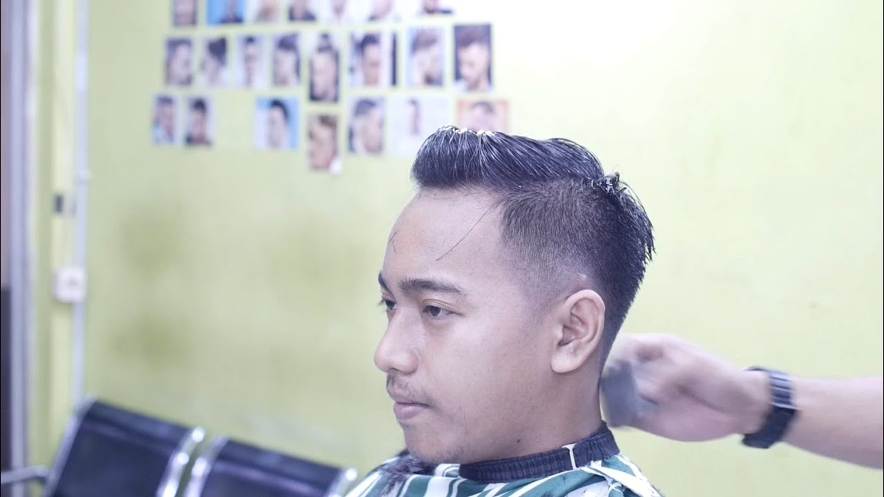 undercut potong rambut mudah - YouTube