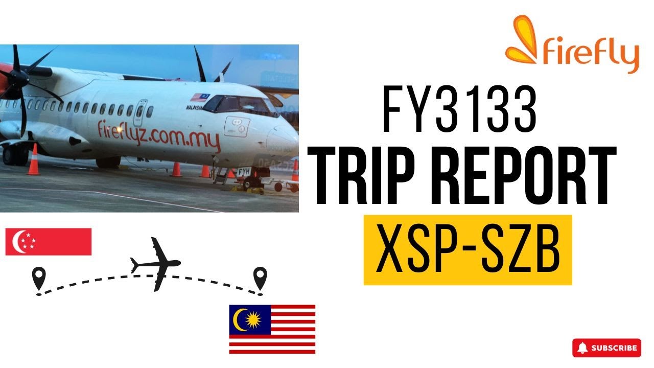 FIREFLY AIRLINES (FY3133) | Singapore Seletar to Subang KL in ECONOMY ...