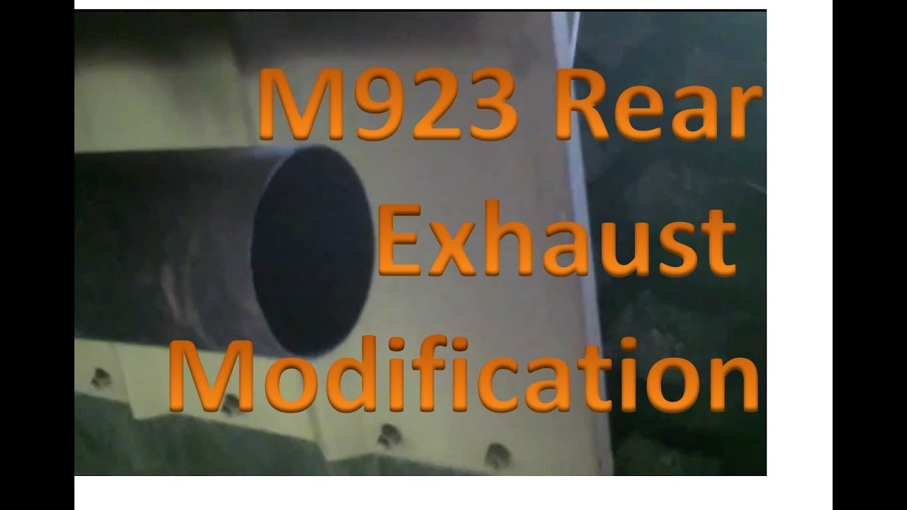AM General M923 Rear Dump Exhaust - YouTube