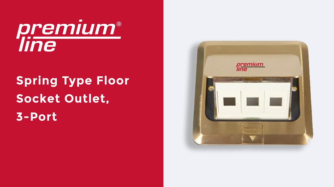 Brief overview of Floor Socket Outlet 3-Port - YouTube