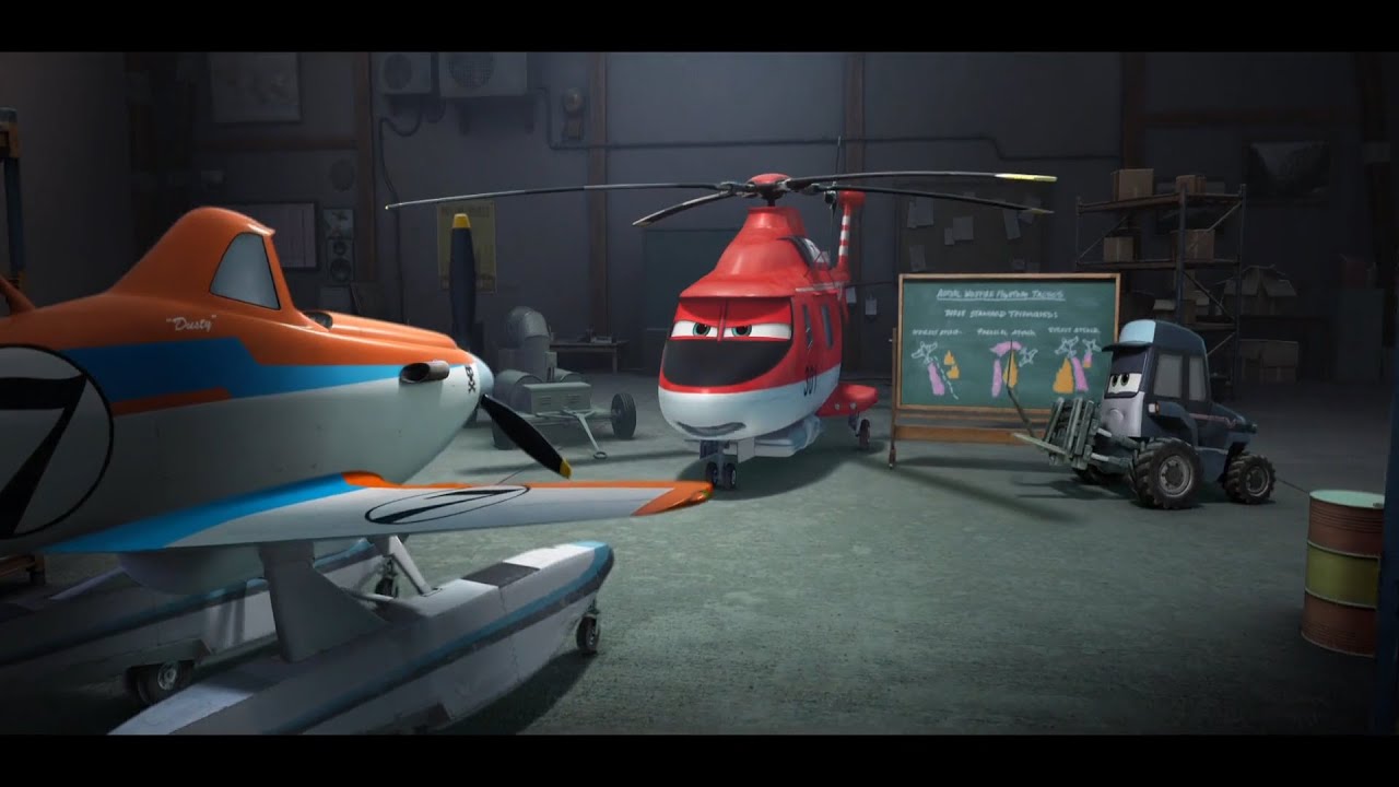 Planes: Fire and Rescue - Blade trains Dusty + good news - YouTube