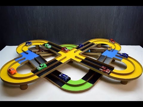 DIY Magic track with magic cars out of cardboard - YouTube
