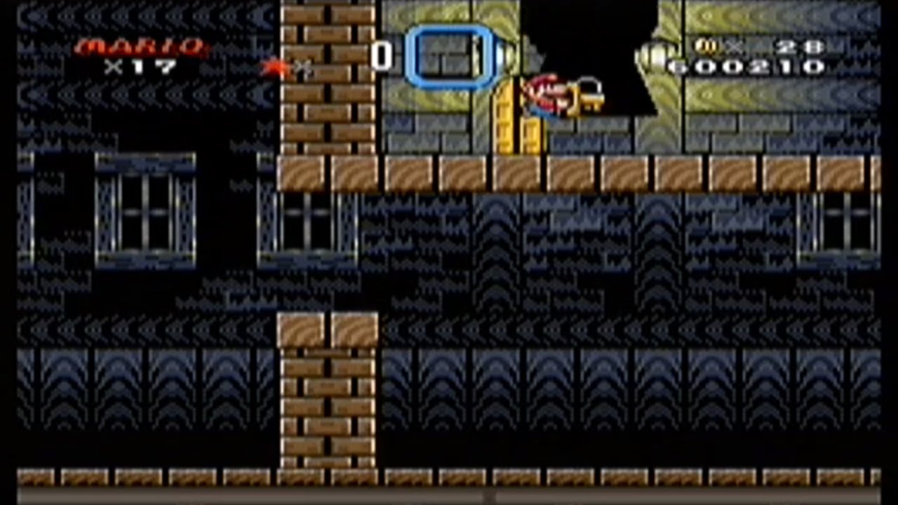 SMW ǀ Unintended Exits ǀ Choco-Ghost House, secret exit (106th exit ...