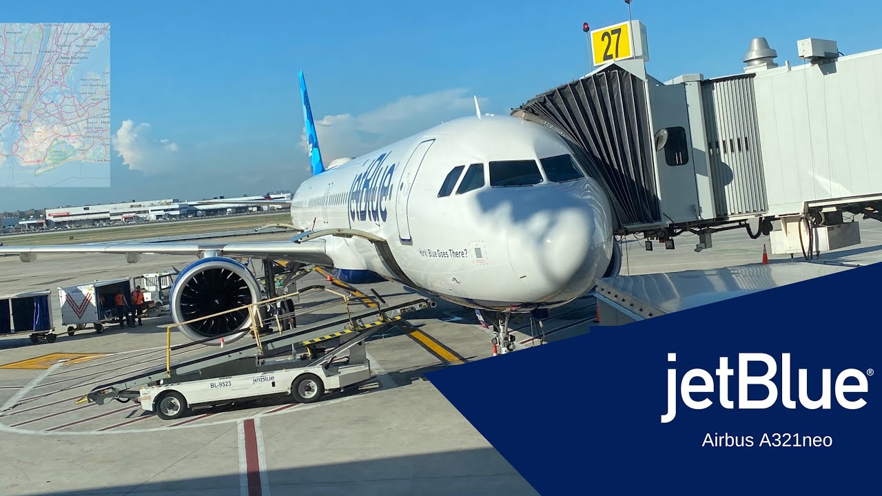 JETBLUE | A321neo | Approach & Smooth Landing New York Kennedy [JFK ...