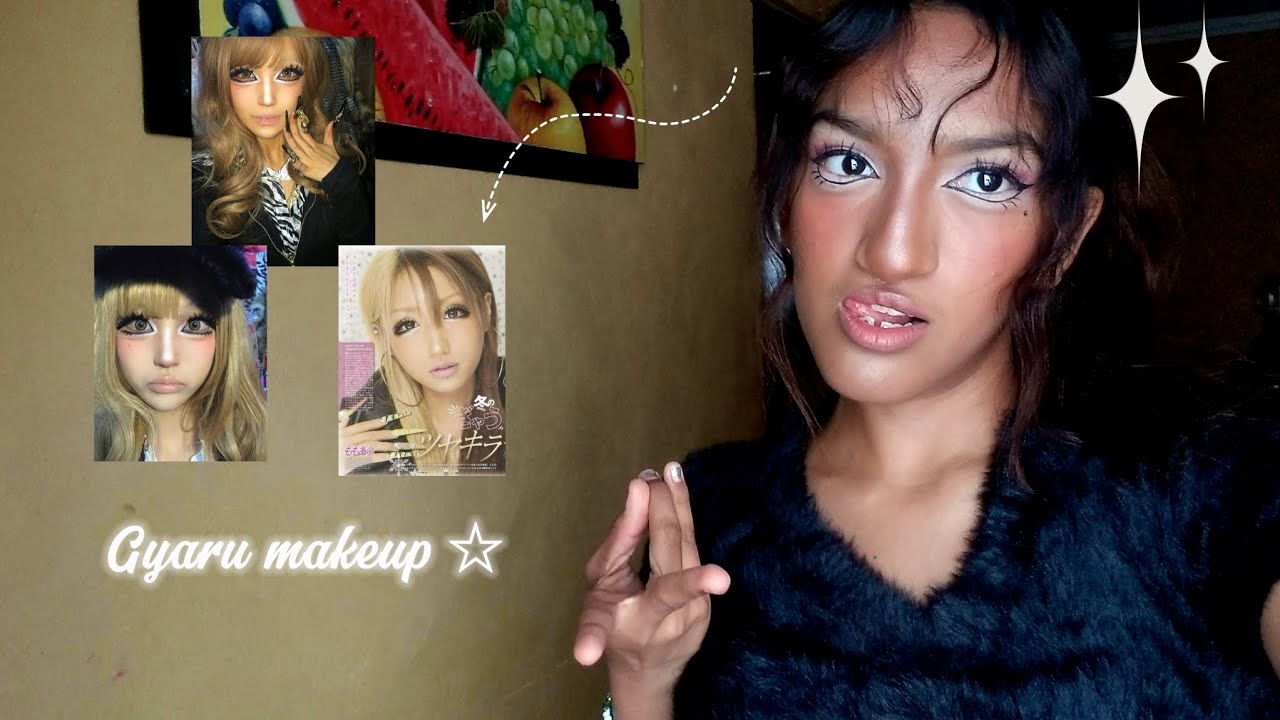 Tutorial Gyaru makeup - YouTube