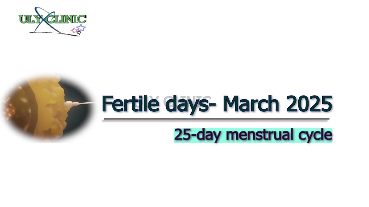 Fertile days March 2025- 25-day menstrual cycle - YouTube