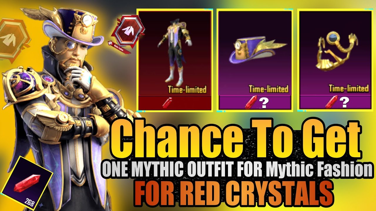 How Get On Mythic Outfit For Red Crystal | Chance To Get One Mythic For ...