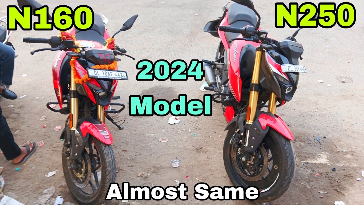 N160 Vs N250 Red Colour Almost same 2024 Model Bajaj N160 Vs N250 - YouTube