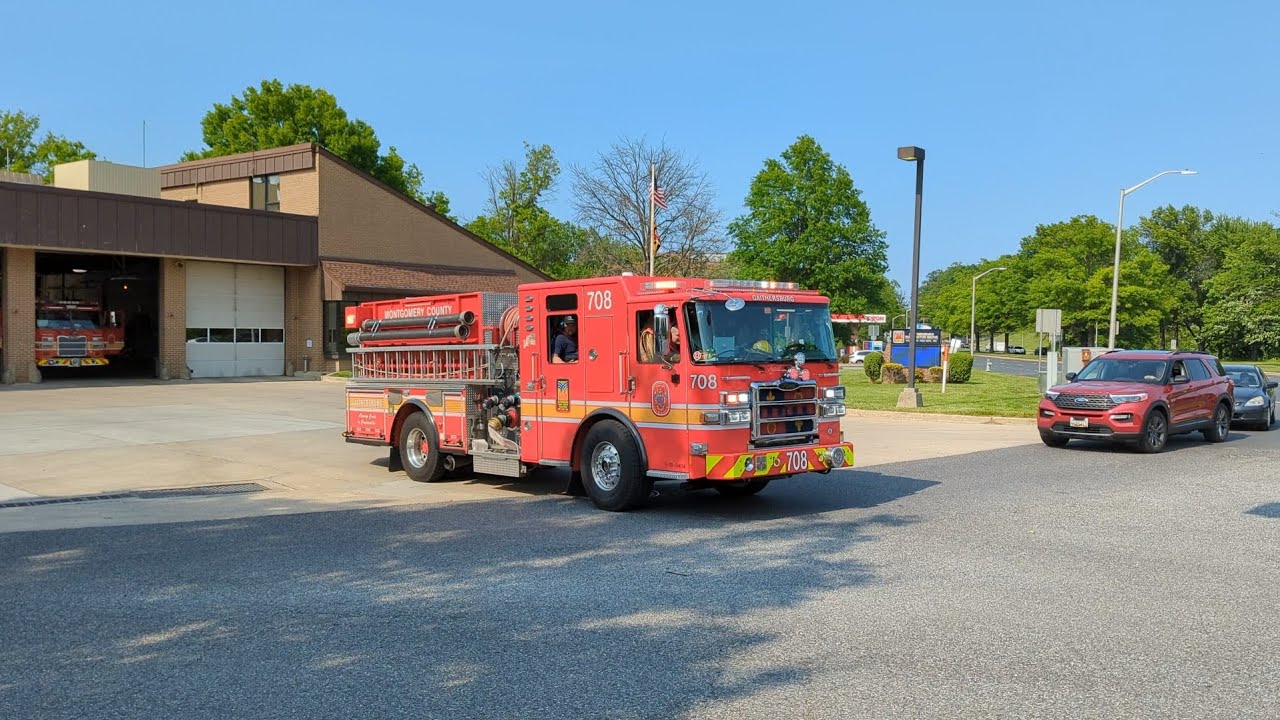 MCFRS Engine 708 & Medic 708 Responding - YouTube