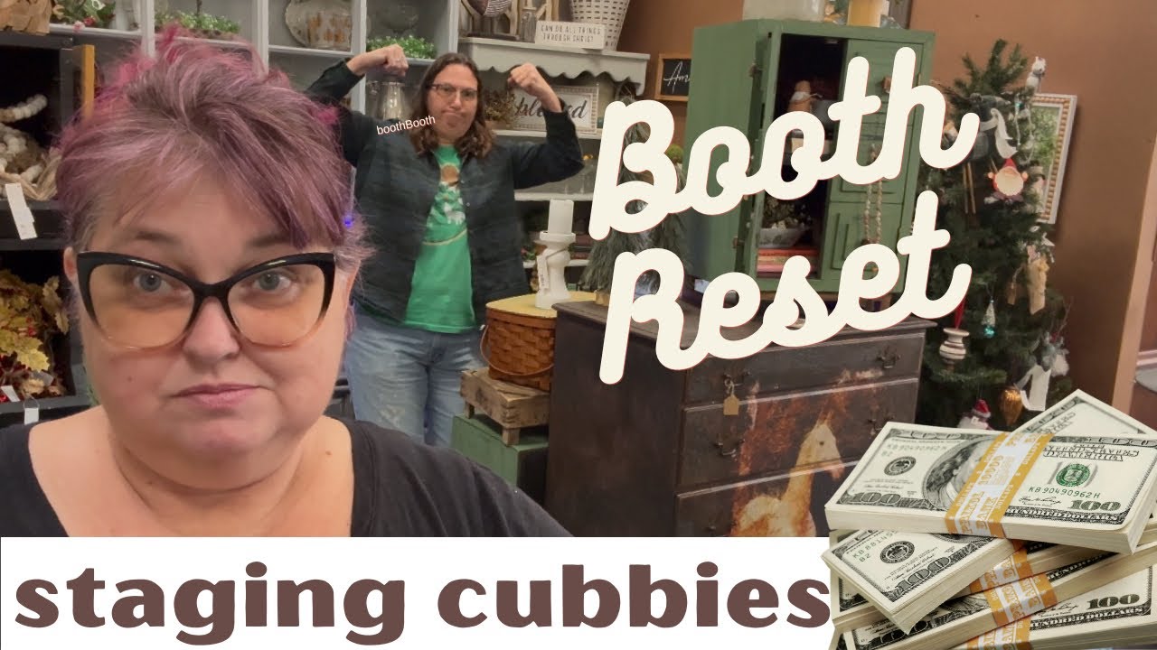 It’s time for a booth reset. Styling my vintage booth in one day ...