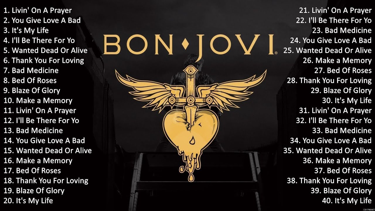 Bon Jovi The Best Rock Songs Ever ~ Most Popular Rock Songs Of All Time ...