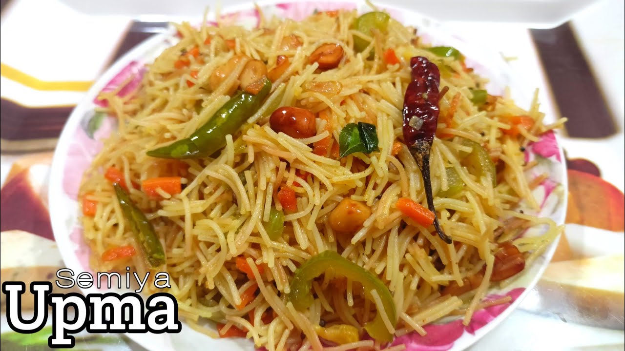 Semiya Upma | Vermicelli breakfast recipe | Vermicelli Upma | Semiya ...