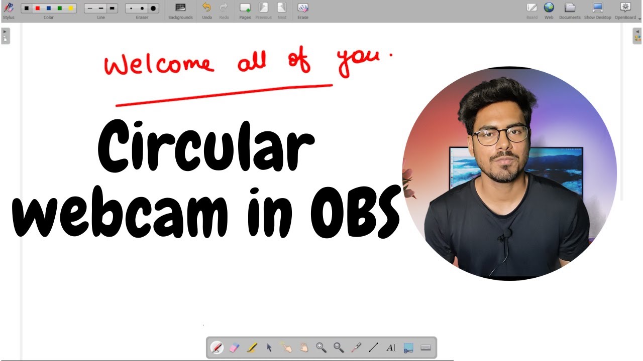 circular webcam / facecam in OBS - YouTube