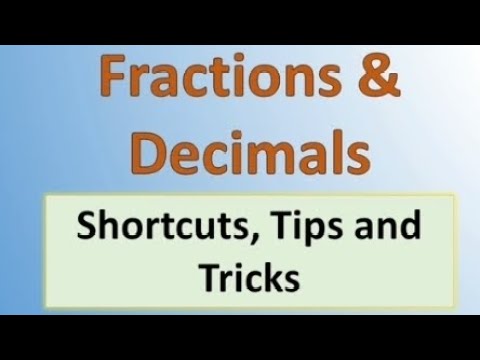 FRACTIONS & DECIMALS (tricky) / @2304sanjeev - YouTube