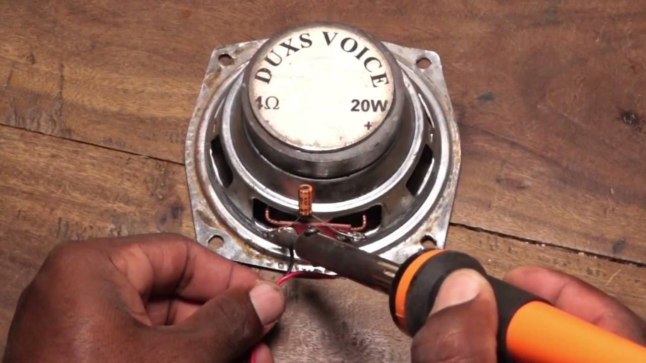 How To Make Bass Booster Speaker Use In Capacitor - YouTube