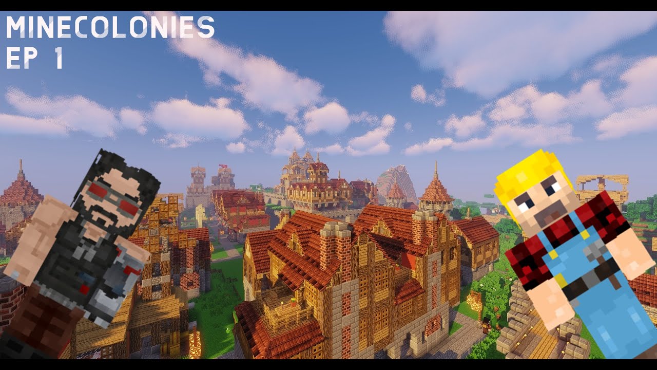 1. Máme vlastní kolonii! Minecraft Minecolonies let's play - YouTube