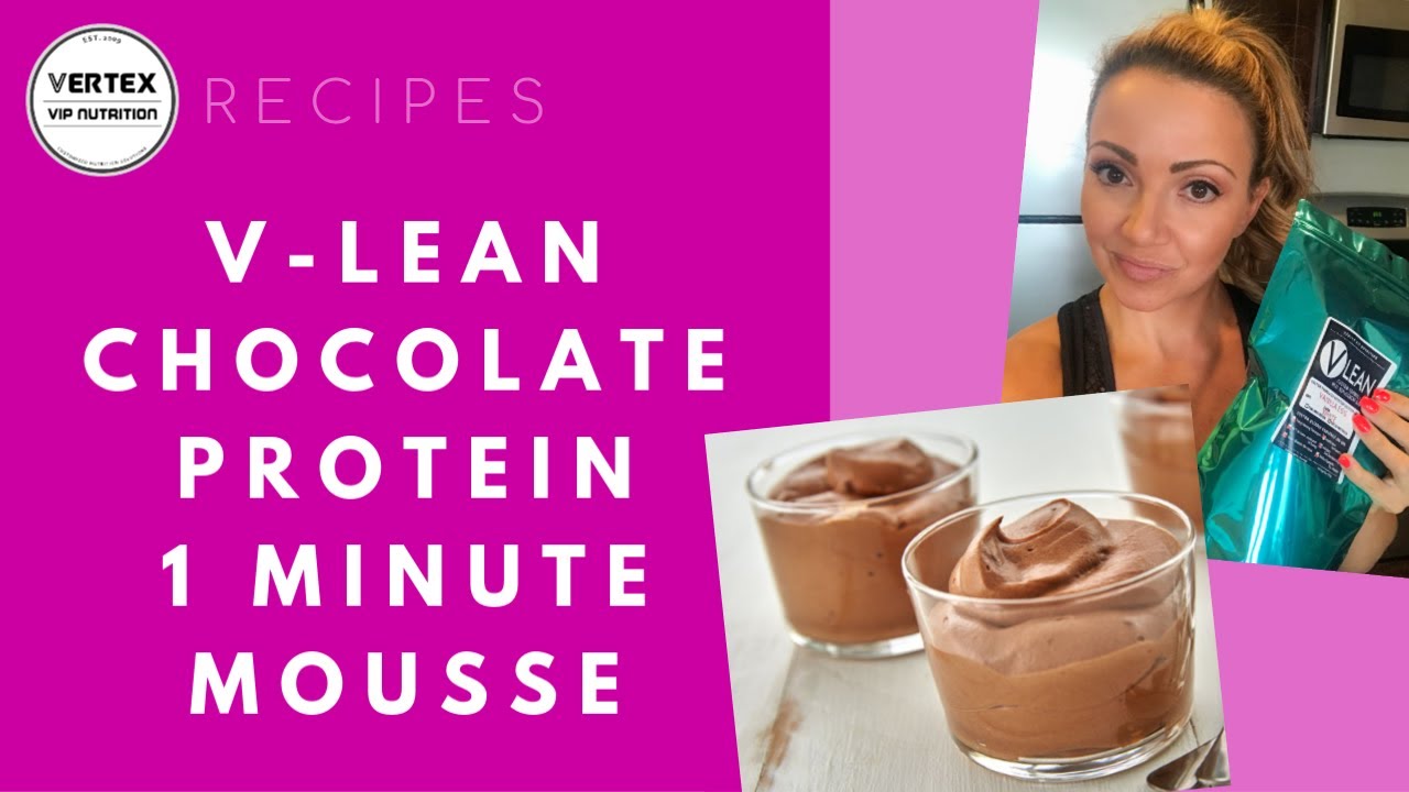 How to make CHOCOLATE PROTEIN MOUSSE with Vertex VIP V-LEAN + it's 100% ...