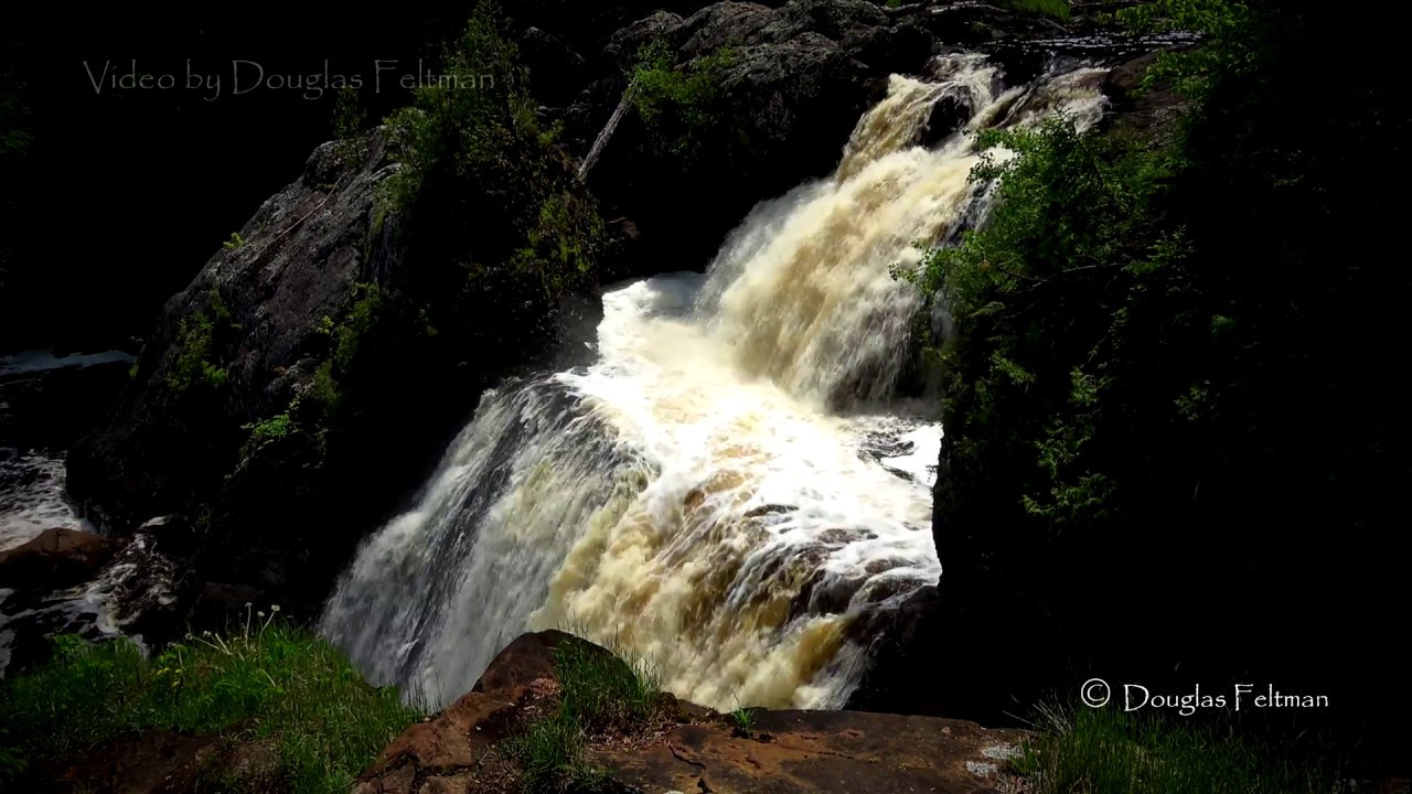 Gabbro Falls Gogebic County Michigan 4k - YouTube