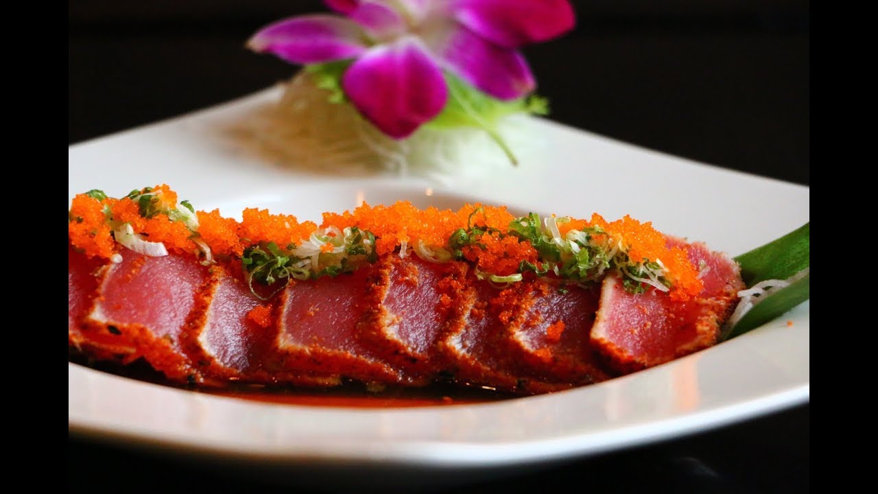 Seared Tuna Tataki /创意寿司-Sushi Appetizer - YouTube