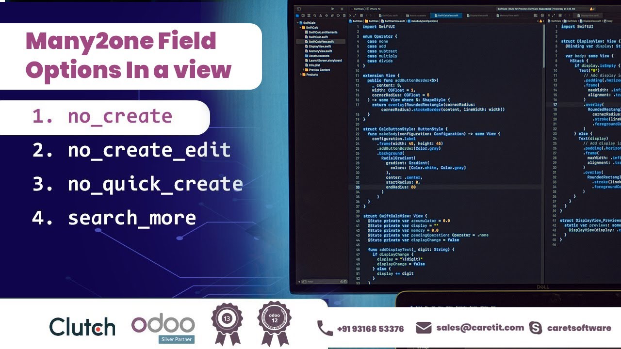 What Is Nocreate Many2one Field Option In A View In Odoo Youtube