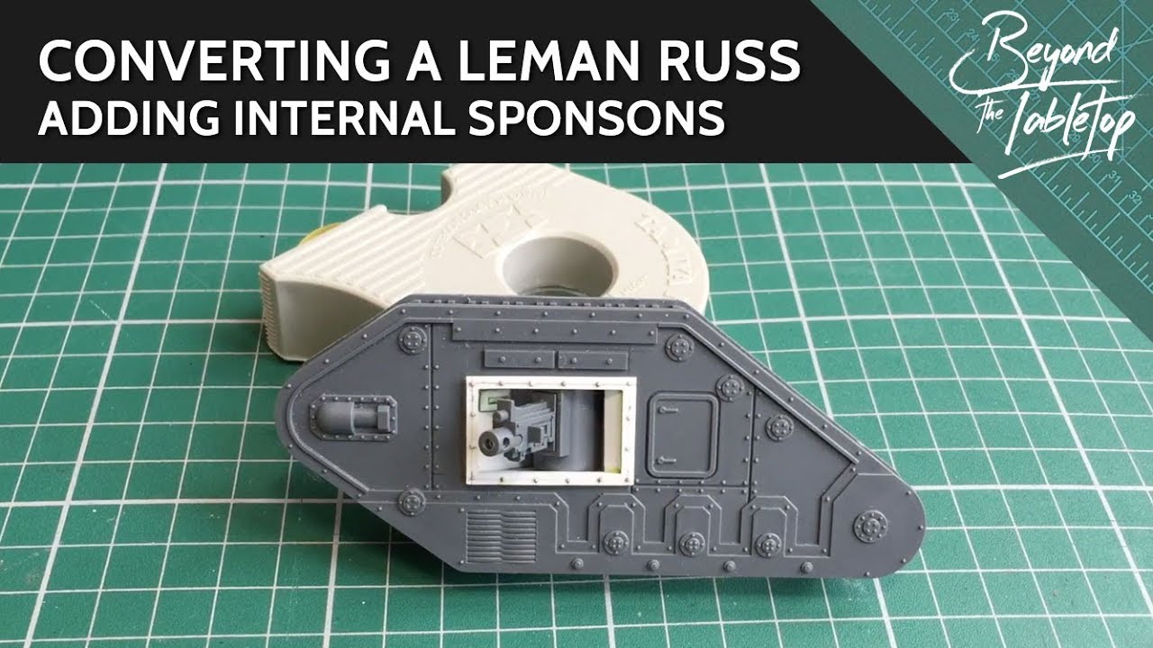 Converting a Leman Russ: Adding internal Sponsons - YouTube