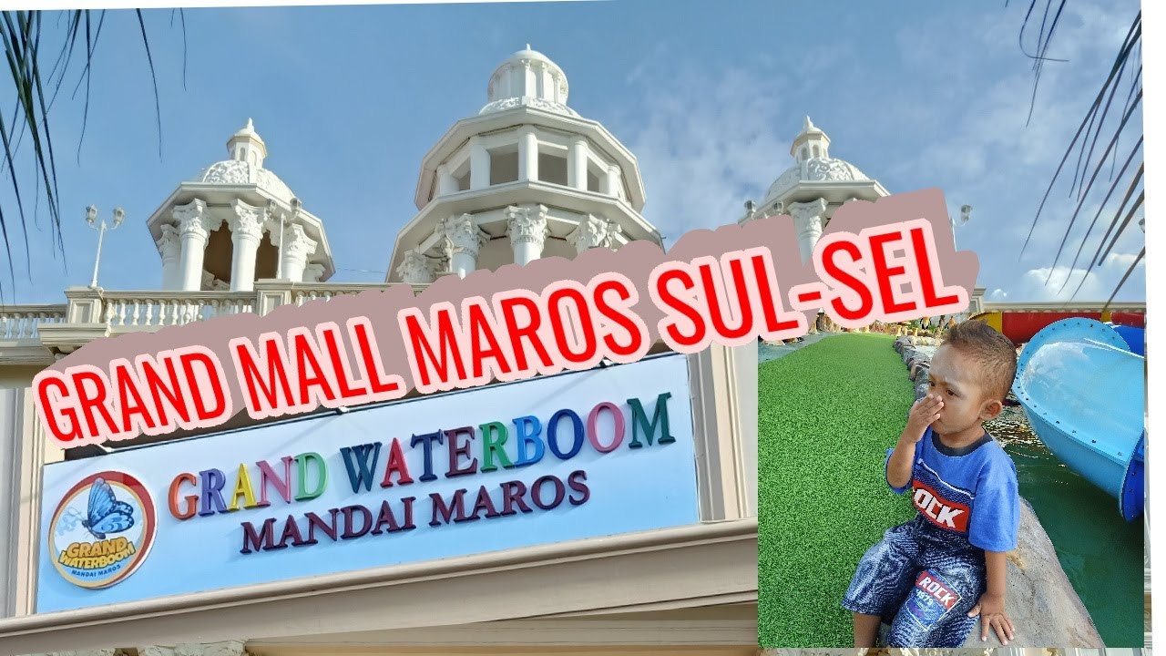 Waterboom Grand Mall Mandai Maros Sulawesi Selatan fasilitas lengkap ...