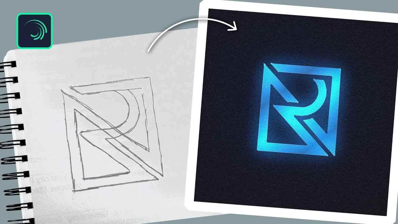 Professional Logo Designing in Alight motion | Creating a Logo from ...