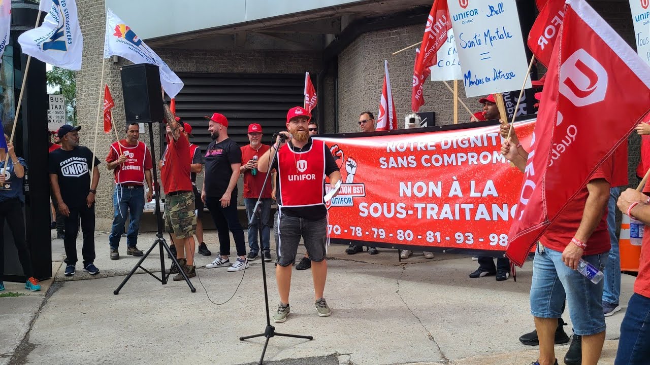 Mobilisation Bell solutions techniques, non à la soutraitance. - YouTube