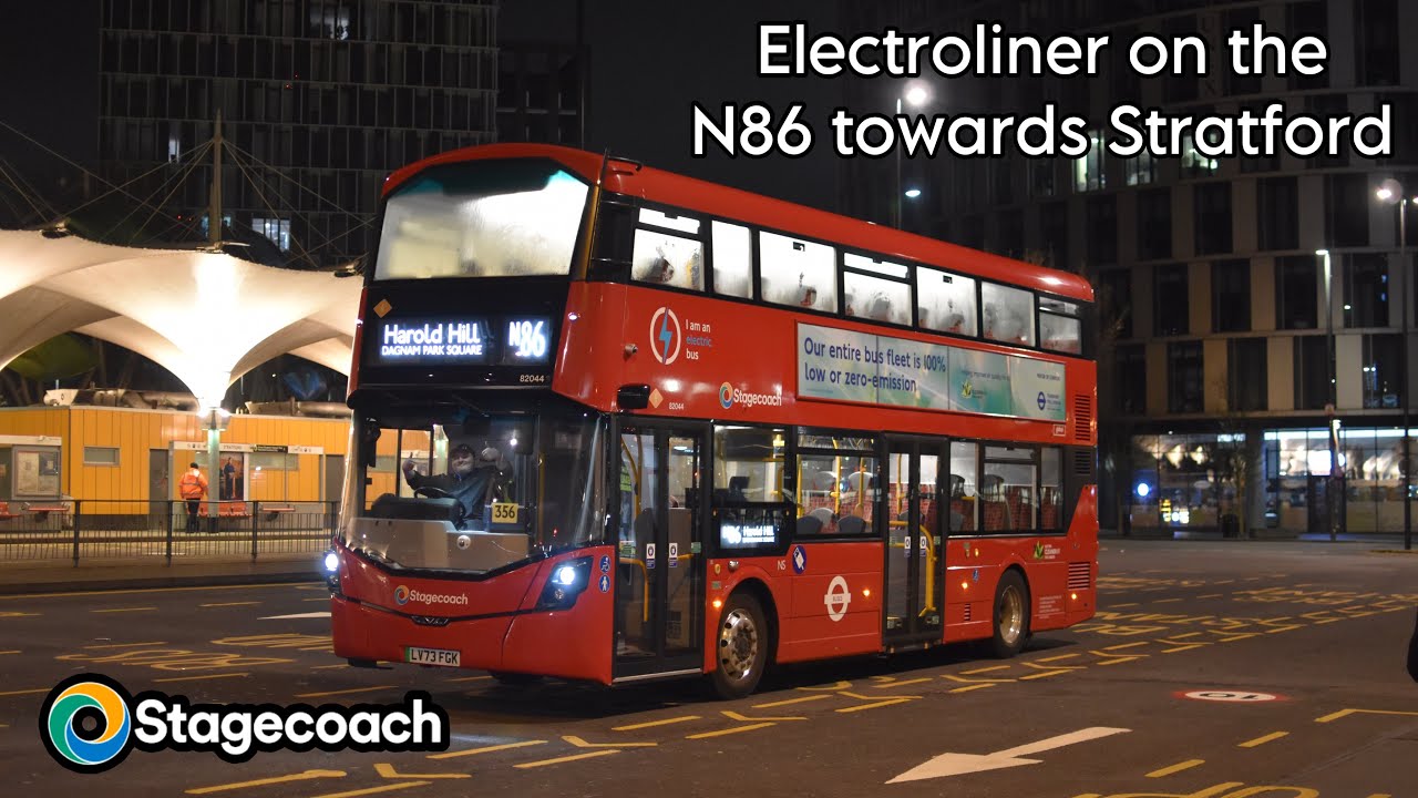 Journey on TfL Route N86 | Stagecoach London 82044 - LV73FGK - Wright ...