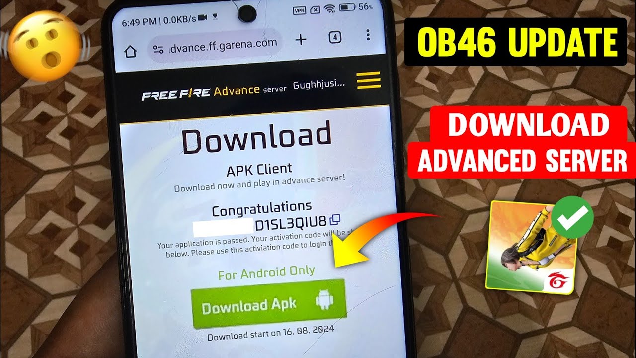 Free Fire Ob46 Update Advance Server Download | Ob46 New Advance Server ...