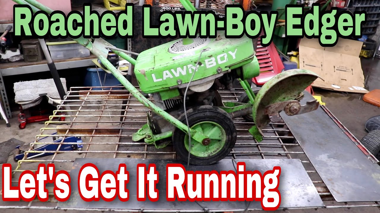 Ancient Antique Lawnboy Edger - Let's Get It Running - YouTube