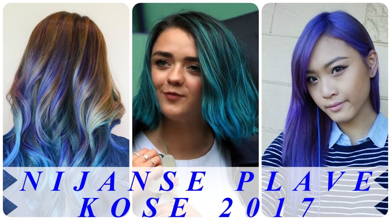 Nijanse plave kose 2017 - YouTube