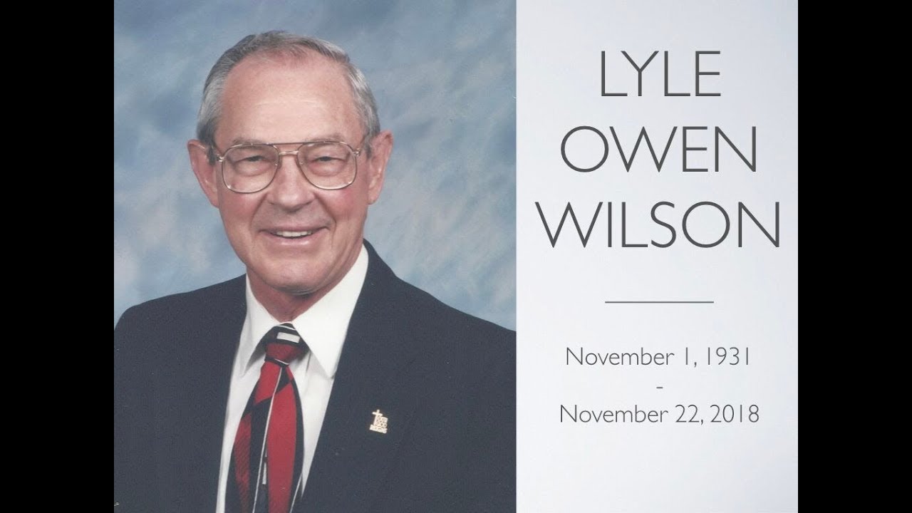 Lyle Wilson Memorial Service - YouTube