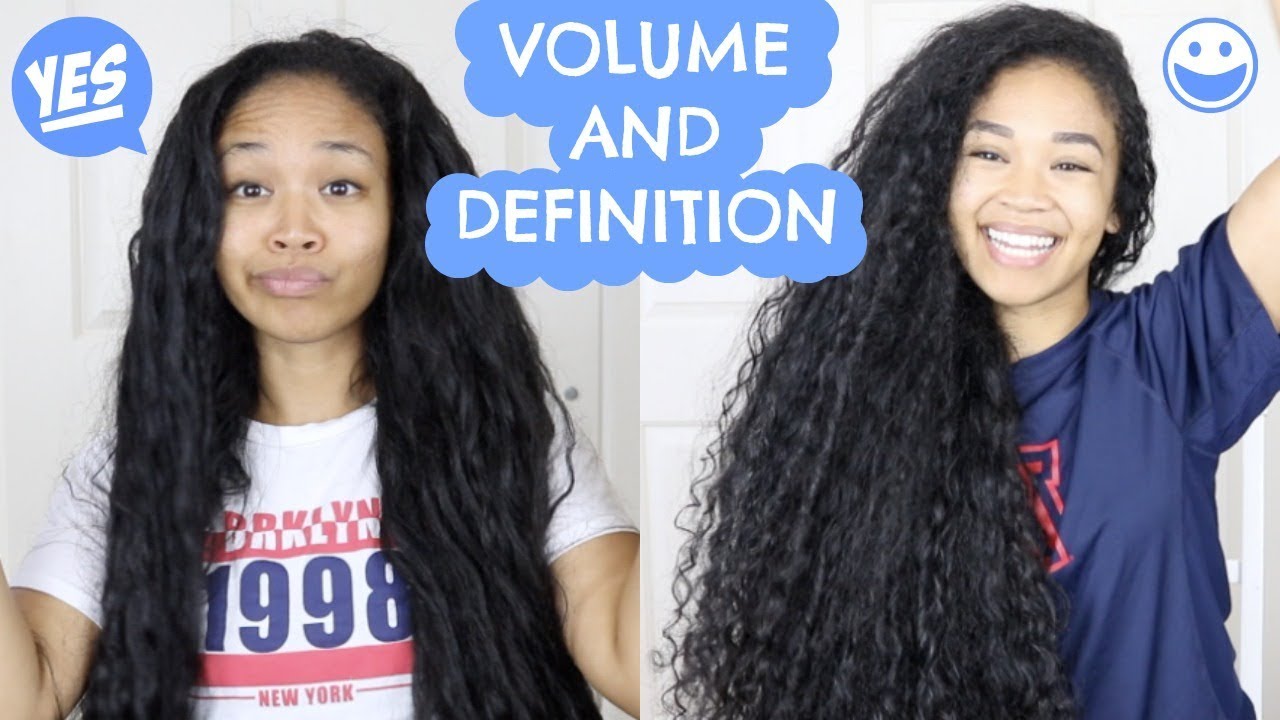 STYLING MY LONG CURLY HAIR FOR THE BEST VOLUME AND DEFINITION | USING ...