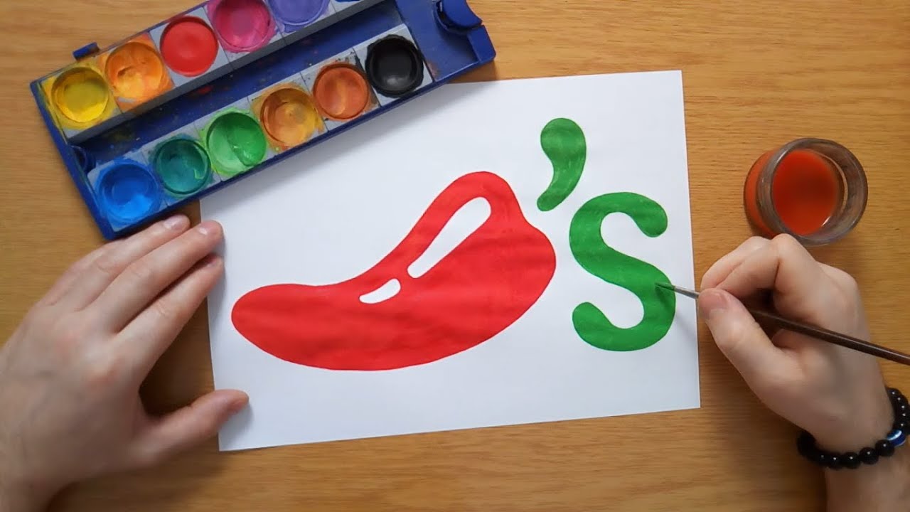 How to draw the Chili's logo - YouTube