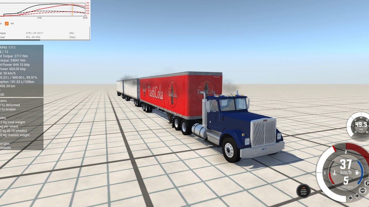 BeamNG drive Cat C15 - YouTube