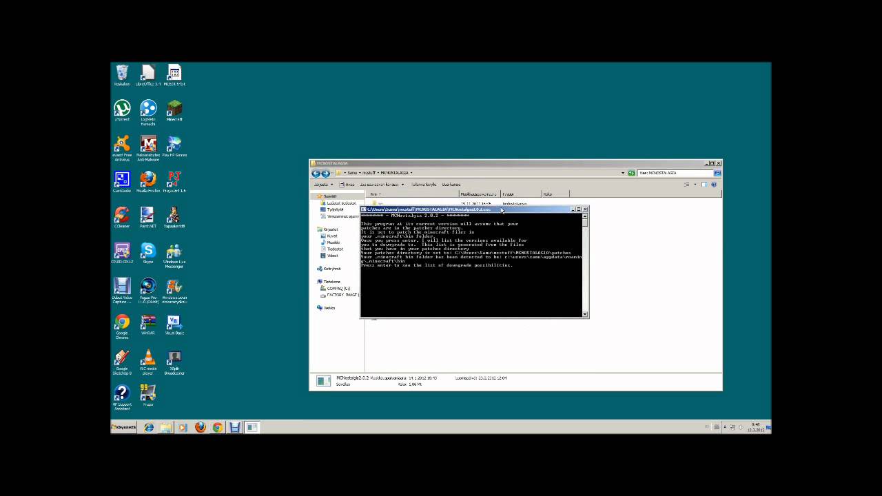 Minecraft Tutorial SUOMI - Minecraftin vanhentaminen (MCNostalgia 2.0.2 ...