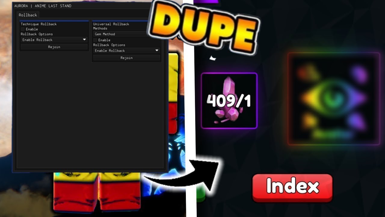 ROBLOX Anime Last Stand SCRIPT/HACK | DUPE SCRIPT & ROLLBACK INF GEMS ...