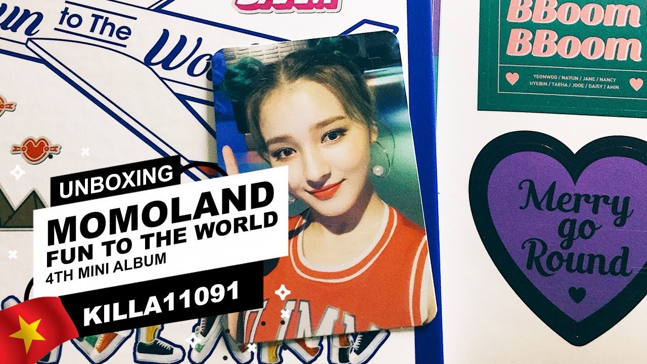 [Unboxing] MOMOLAND (모모랜드) " Fun to The World" 4th Mini Album - YouTube