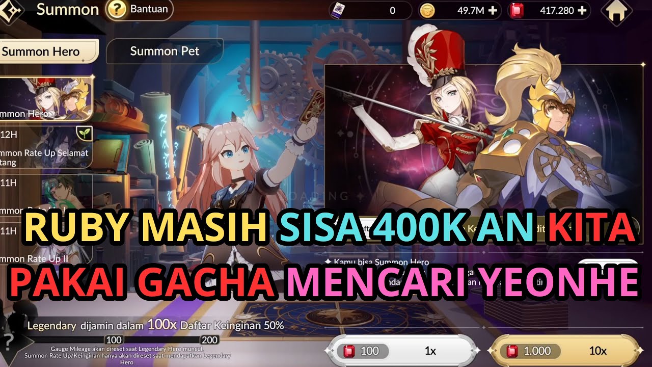 RUBY MASIH SISA 400K AN KITA PAKAI GACHA MENCARI YEONHE MAGE META PVP ...
