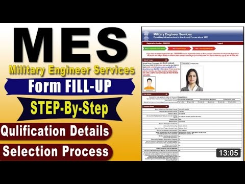 How to Fill MES Form 2021 || How to Fill Military Engineer Service MES ...